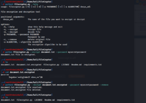 FileCryptor: Encrypting And Decrypting Files - DenizHalil