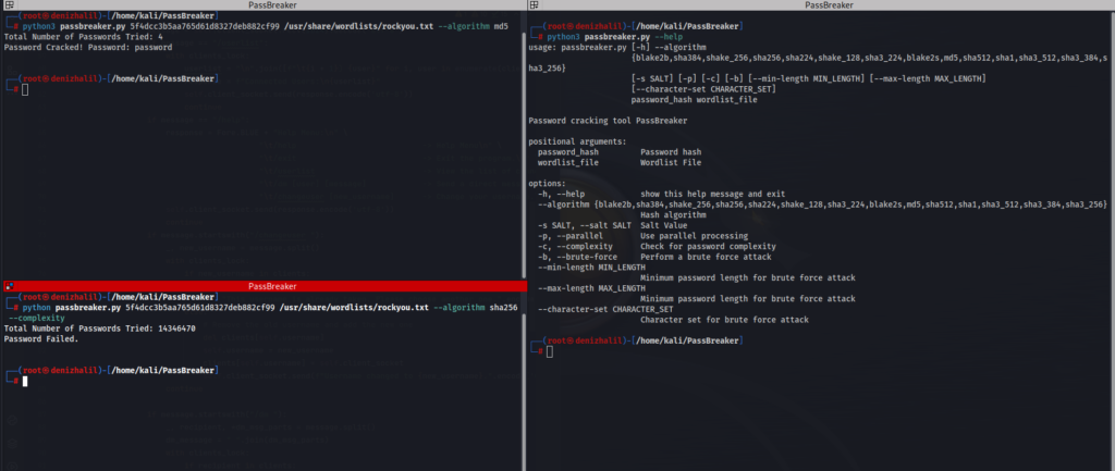 PassBreaker: Password Cracking Tool - Denizhalil