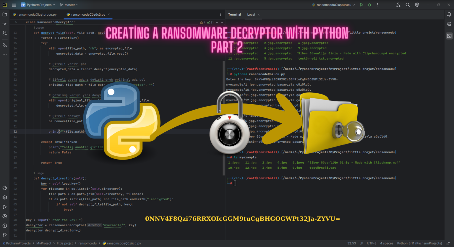 Python Ransomware Decryptor: A Step-by-Step Guide - DenizHalil