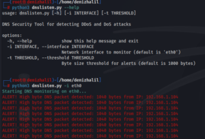 DNS Security Tool: Creating a Python-Based Solution for DNS - DenizHalil - Professional ...