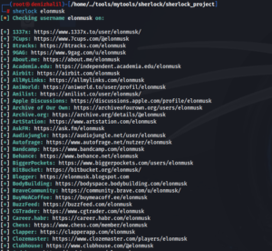 Sherlock Project: Effortlessly Track Usernames - DenizHalil ...