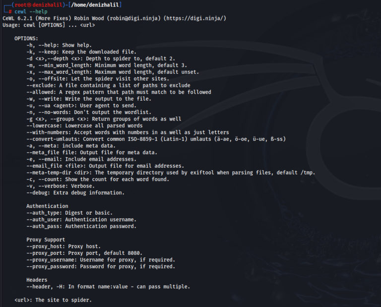 CeWL Cheat Sheet: Mastering the Custom Word List DenizHalil - Professional Cybersecurity ...