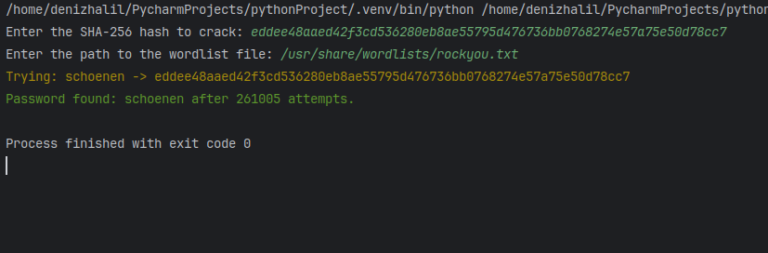 Brute Force Hash Cracker Using SHA-256 With Python- DenizHalil ...