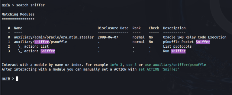 Msfconsole Password Sniffing: A Step-by-Step Guide